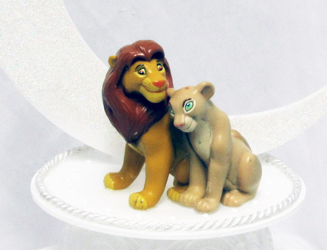 LION KING Wedding Cake Topper With Moon - Etsy