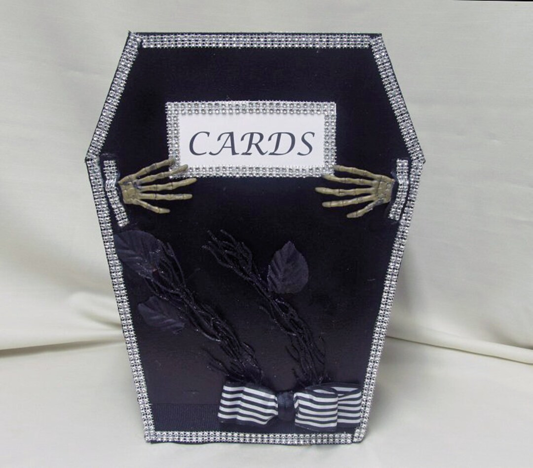Halloween Casket Coffin Wedding Card Reception Box Secure - Etsy