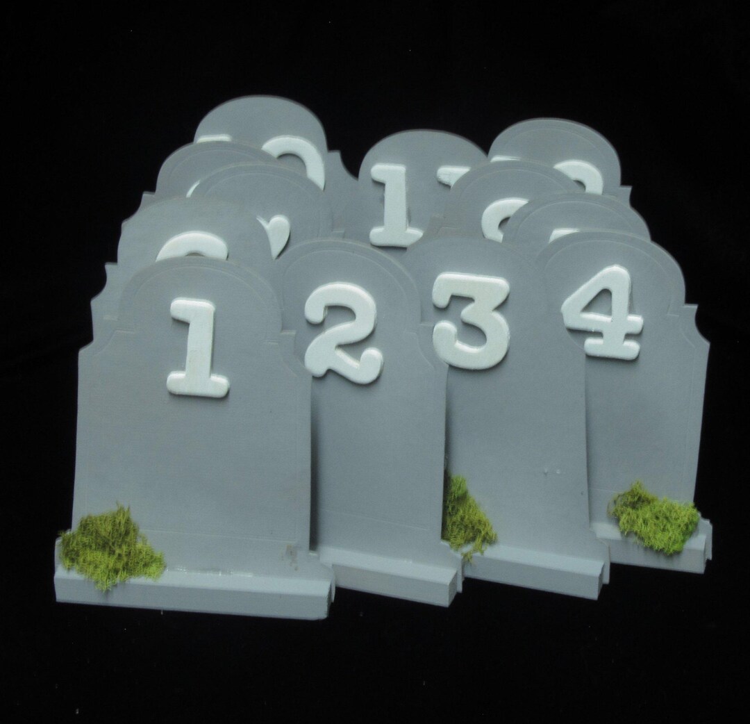 Tombstone Table Numbers 1 - 12 - Etsy