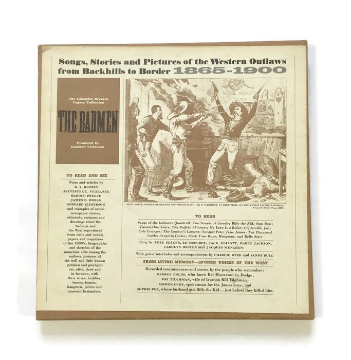 The Badmen: Songs, Stories and Pictures of the Western Outlaws From ...