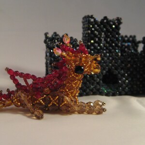 3D Beaded Dragon Tutorial - Moravian the Dragon, Right Angle Weave ...