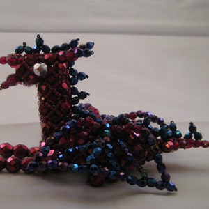 3D Beaded Dragon Tutorial - Moravian the Dragon, Right Angle Weave ...