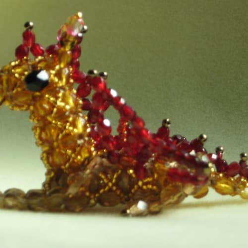 3D Beaded Dragon Tutorial Moravian the Dragon Right Angle - Etsy