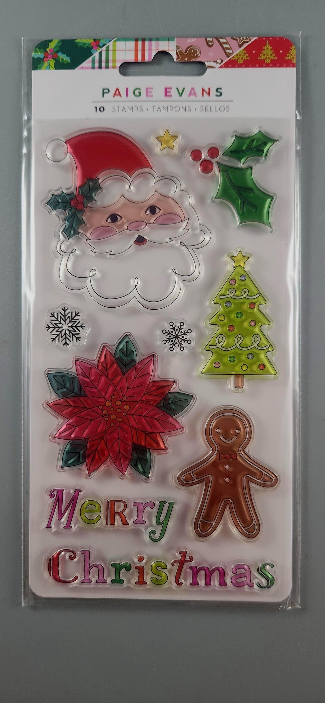 Paige Evans "sugarplum Wishes" 10 Pc Stamp Set, Card Making ...