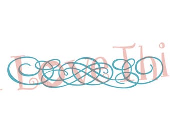 Scroll Vinyl Decal | Etsy