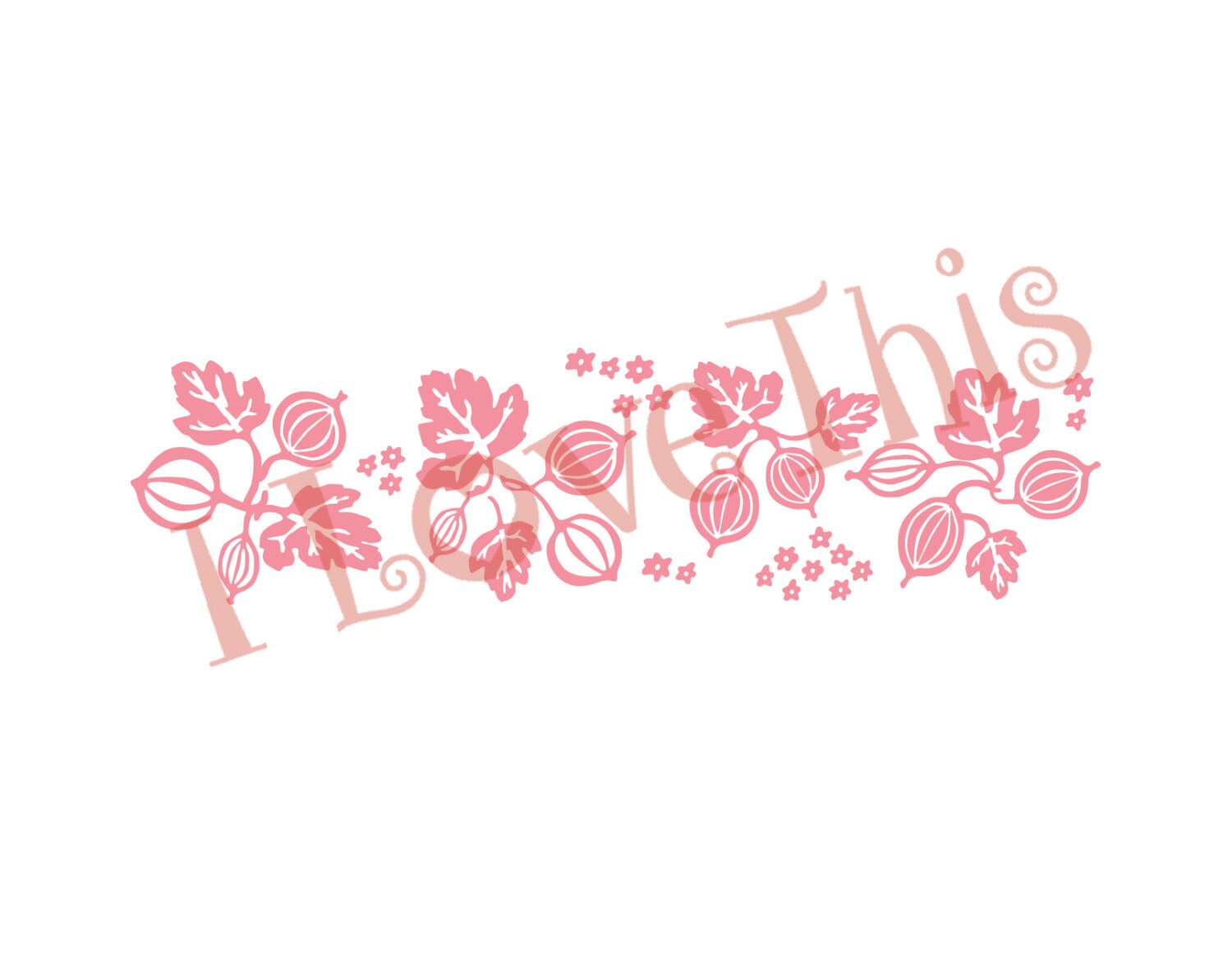 Pink Gooseberry Butterdish Vinyl Decal - Etsy