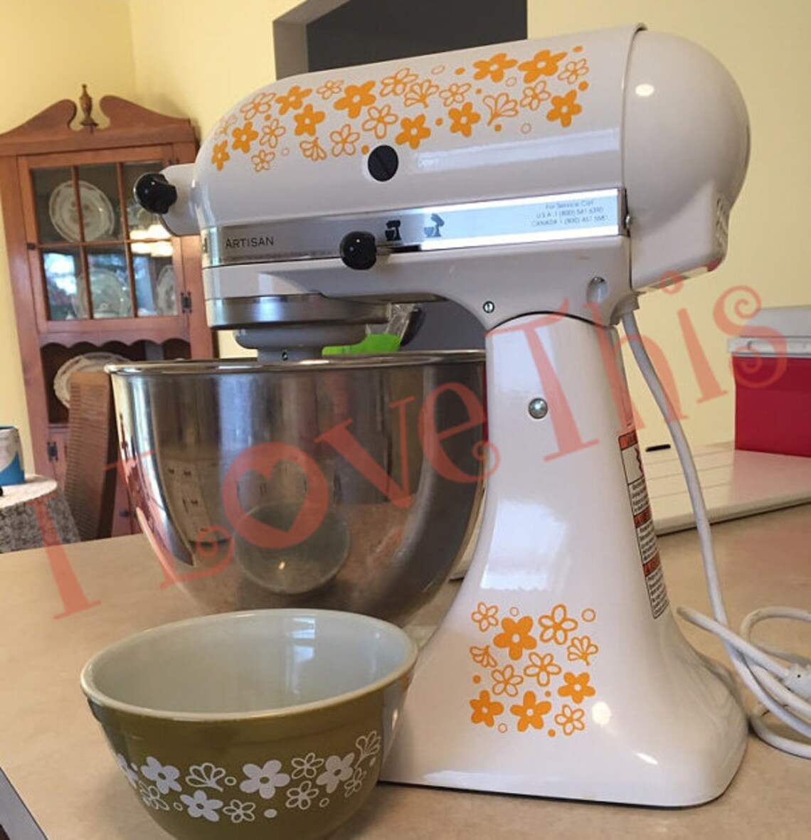 Spring Blossom Vinyl Decals Perfect for Your Mixer | Etsy