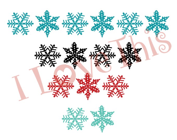 Pyrex Snowflakes Line Vinyl Decal - Etsy
