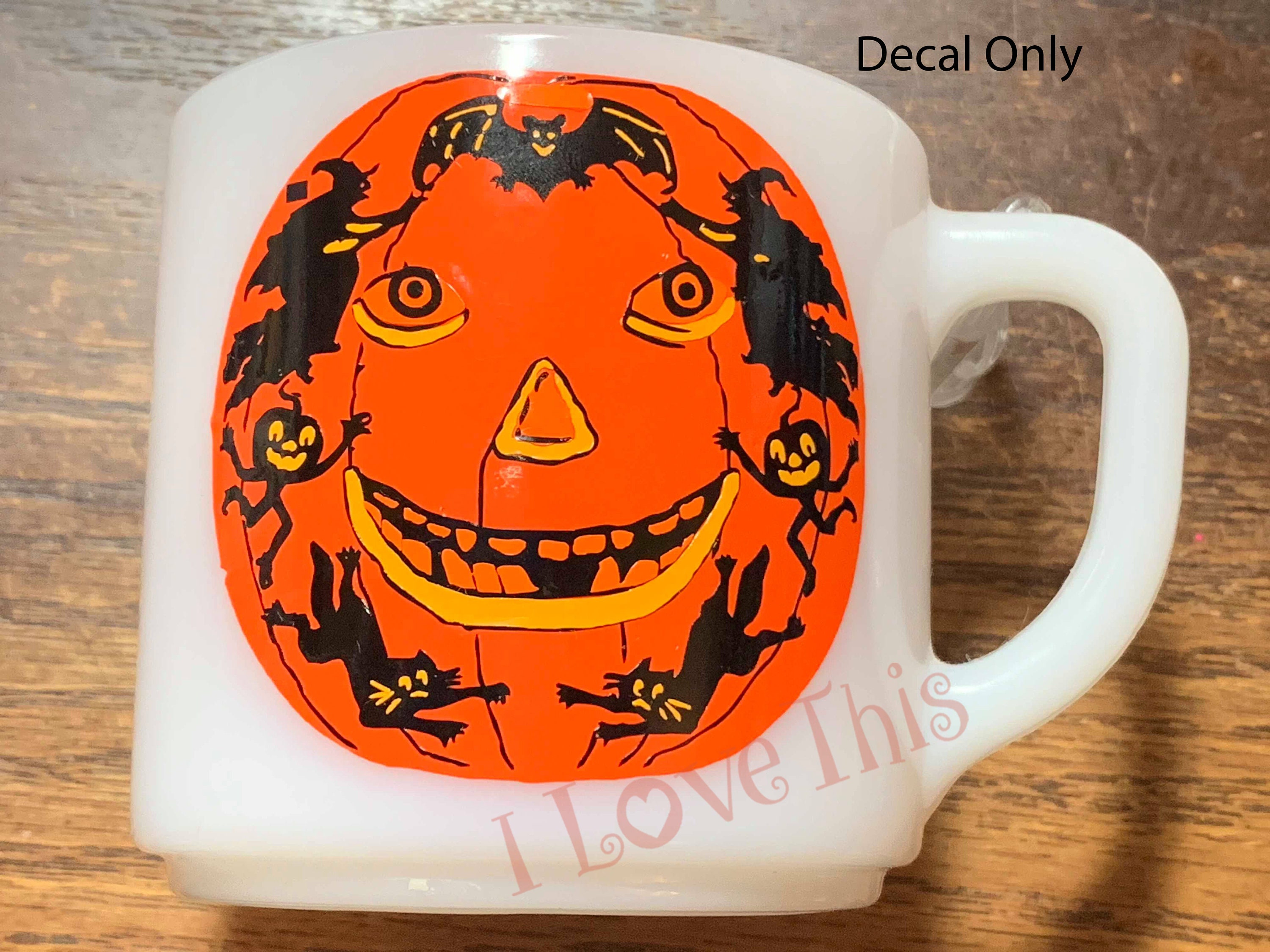 Vintage Beistle Halloween pumpkin vinyl decal | Etsy