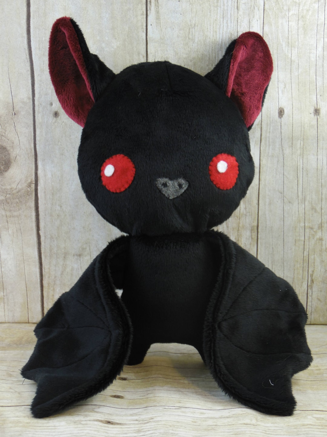 Custom Bat Plush - Halloween Bat Softie - Embroidered Stuffed Animal ...