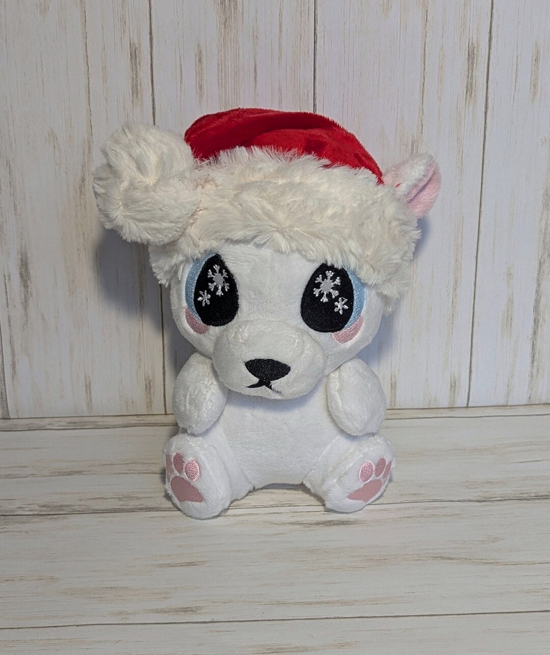 Polar Bear Plush Christmas Bear Plush - Etsy