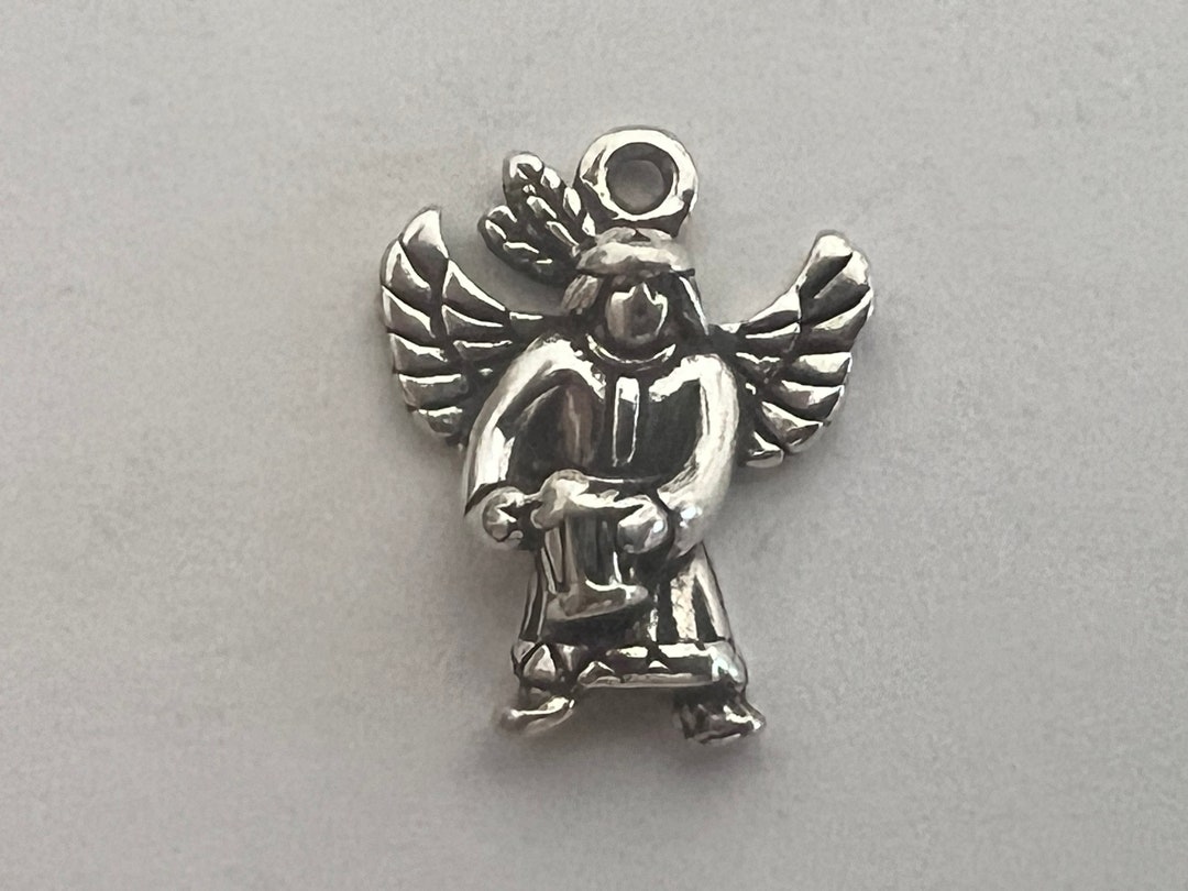 Native American Angel Sterling Silver 3D Charm for Charm Bracelet - Etsy