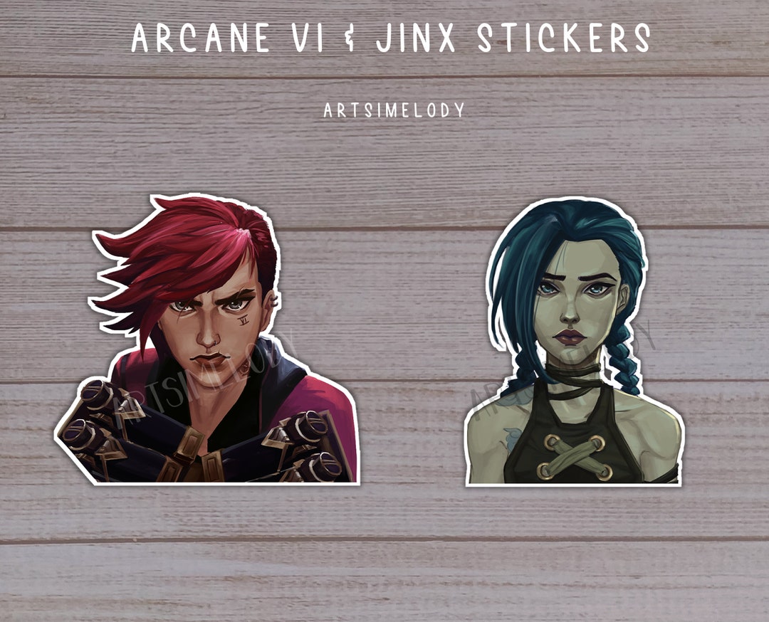 Arcane Vi & Jinx Stickers - Etsy