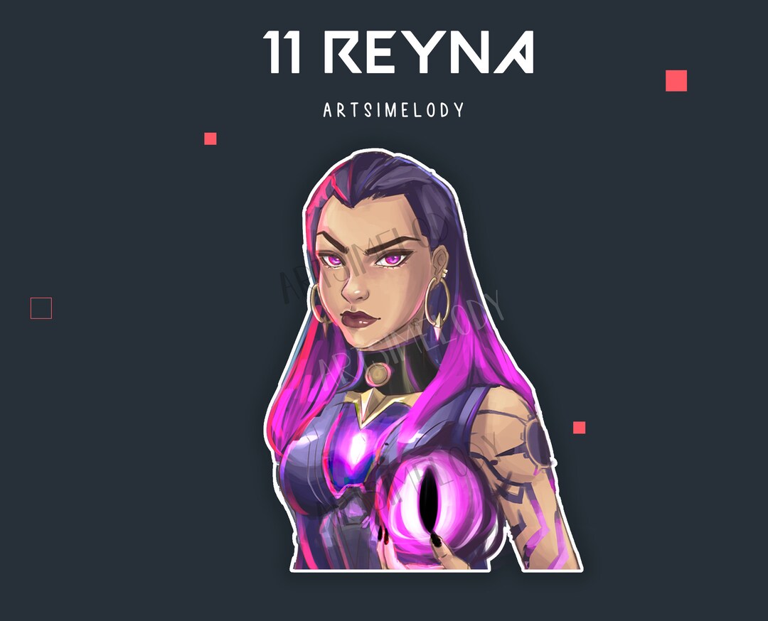 Reyna Valorant Vinyl Sticker - Etsy