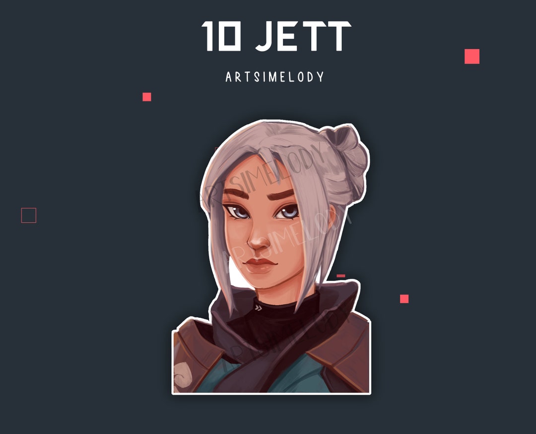 Jett Valorant Vinyl Sticker - Etsy