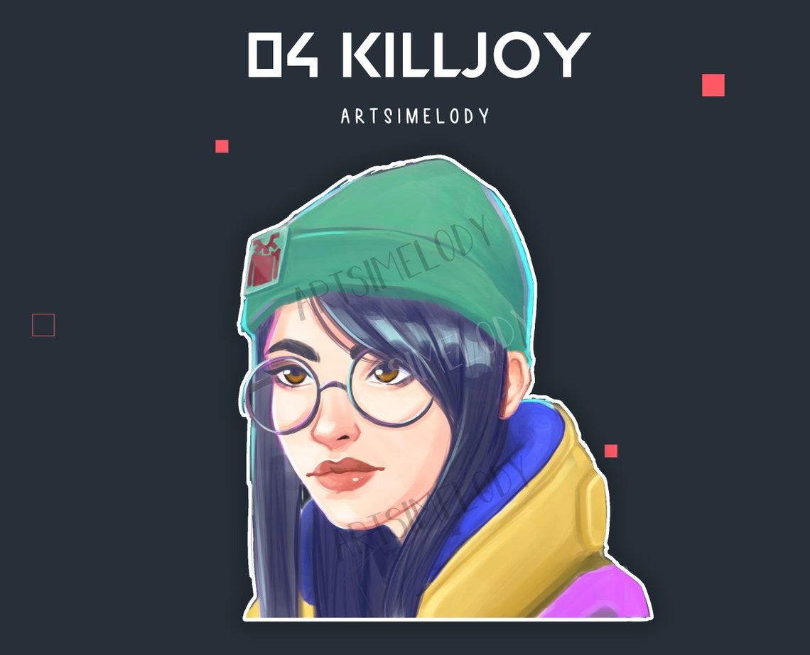 Killjoy Valorant Vinyl Sticker - Etsy
