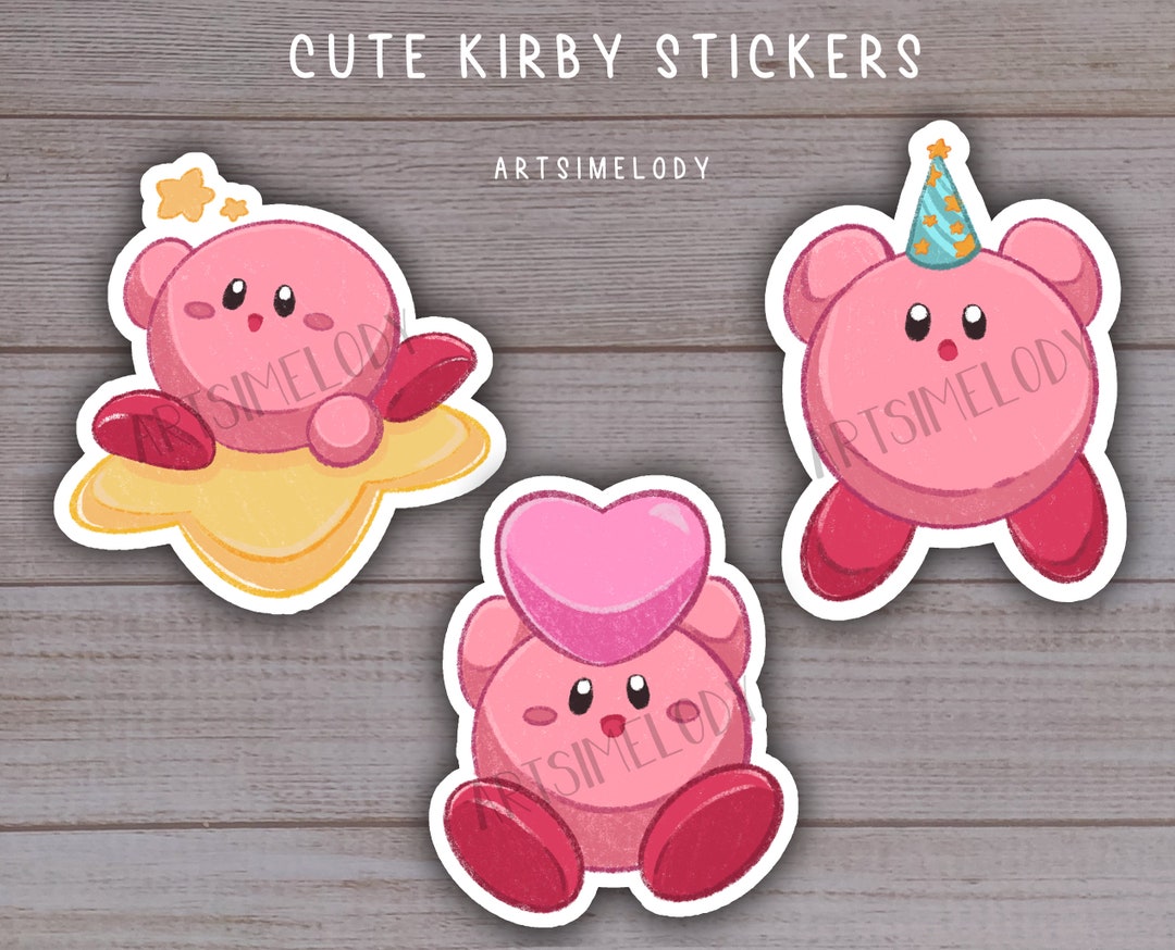 Cute Kirby Sticker Set - Etsy
