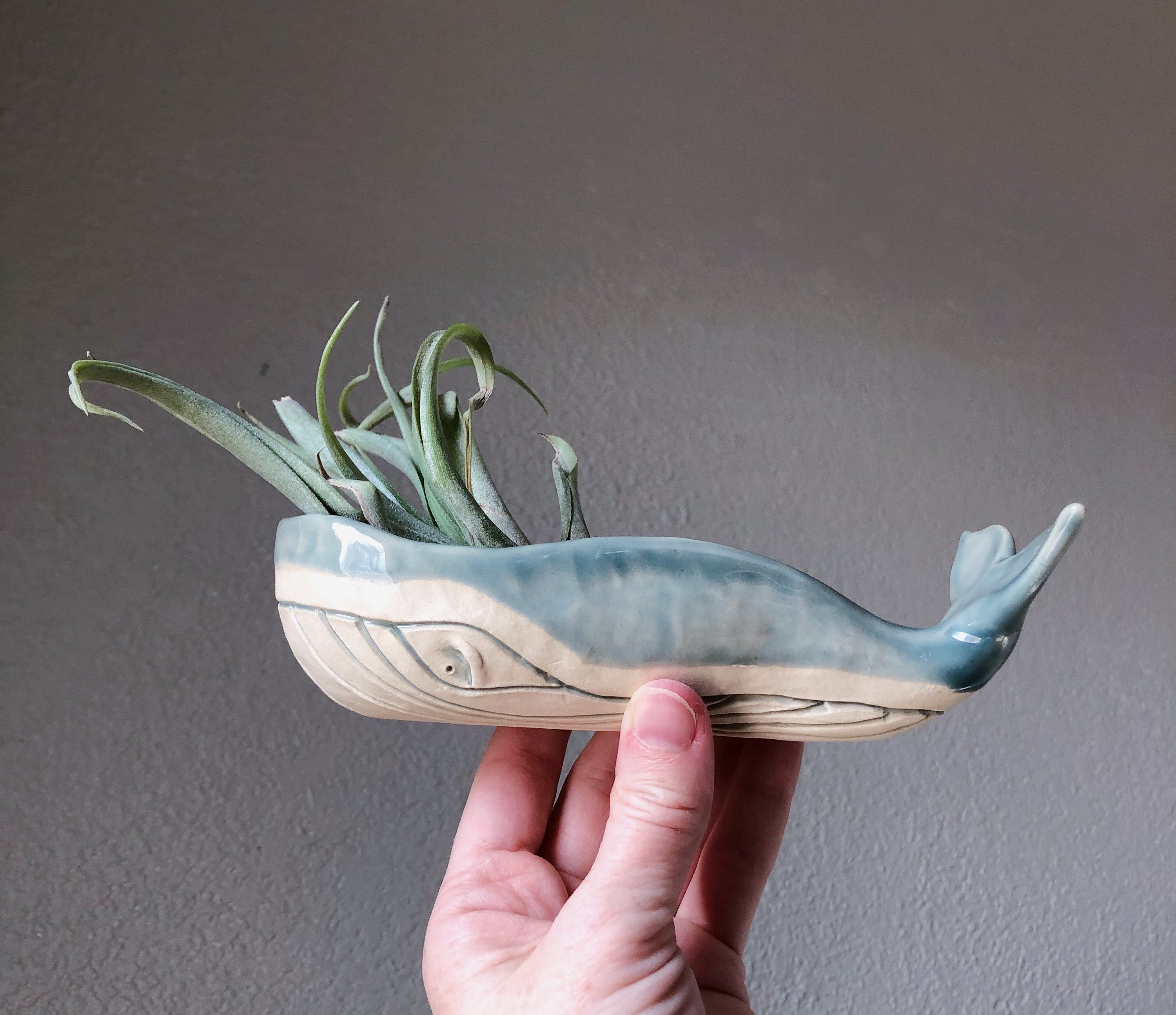 Handmade Hand-sculpted LARGE Size Fog Gray Light Blue - Etsy