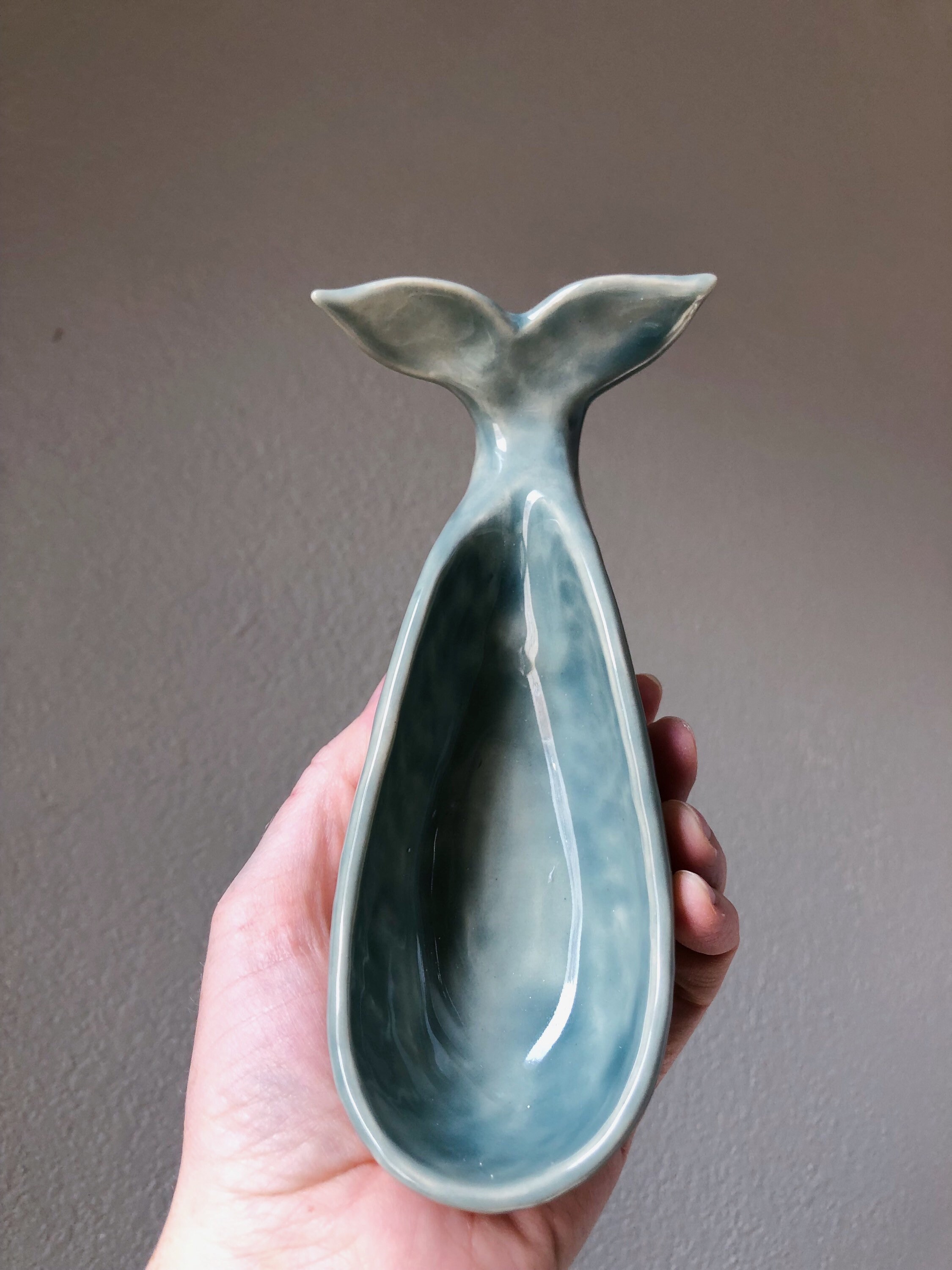 Handmade Hand-sculpted LARGE Size Fog Gray Light Blue - Etsy