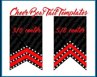 Cheer bow template | Etsy