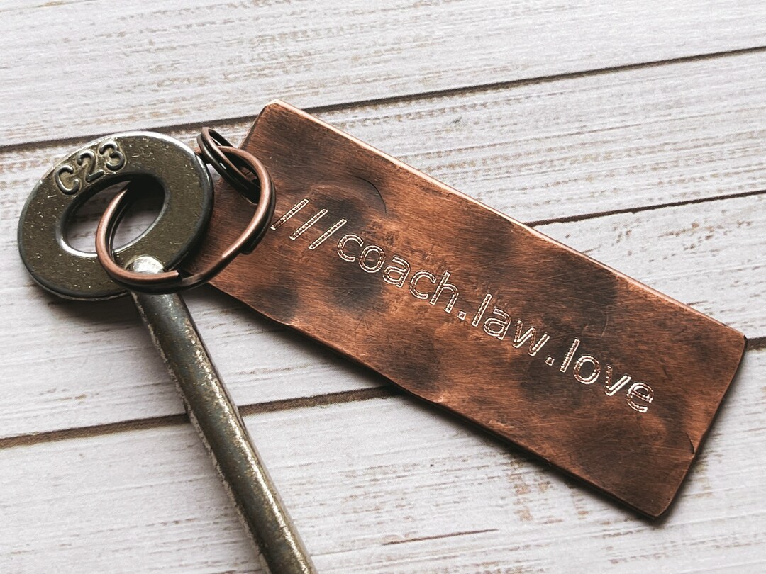 What3words Recycled Copper Pipe Key Ring for Him for Her - Etsy