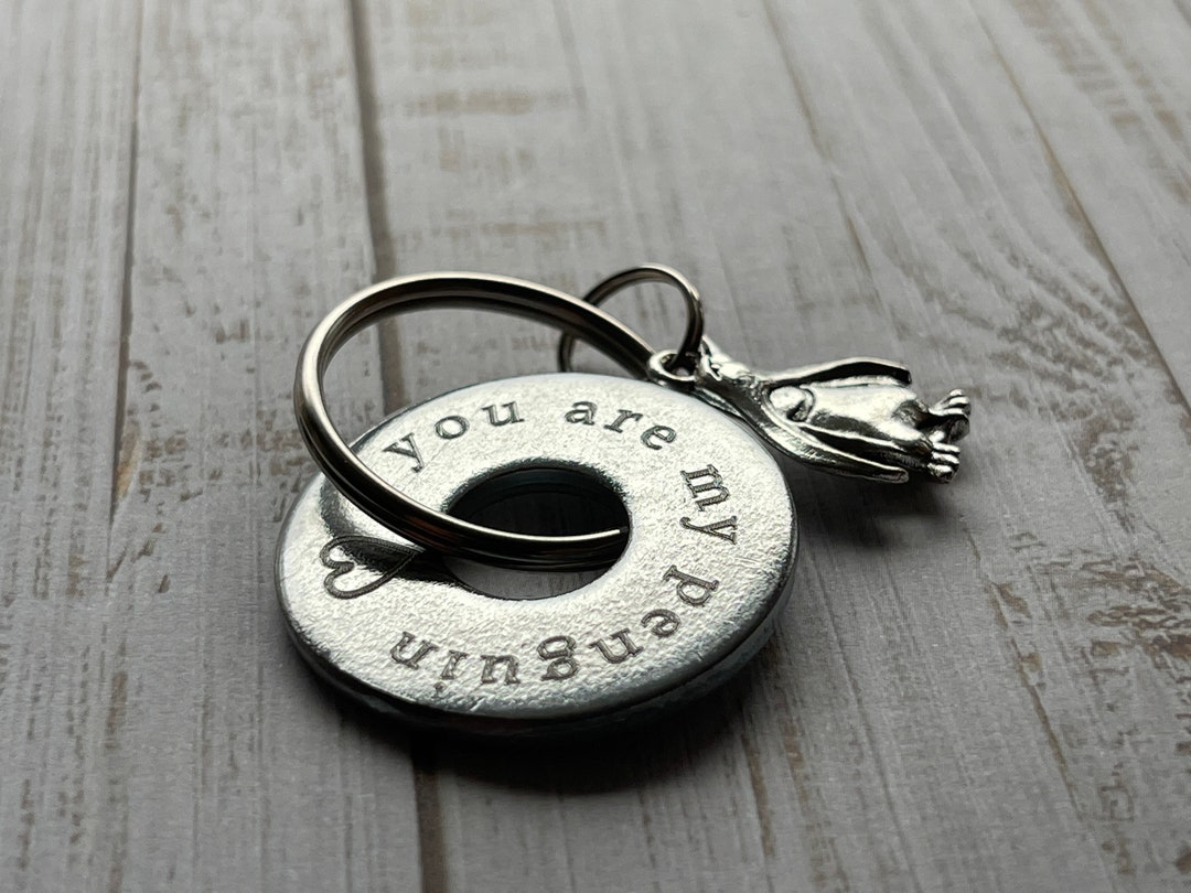 Washer Key Ring You Are My Penguin for Him for Her Boyfriends ...
