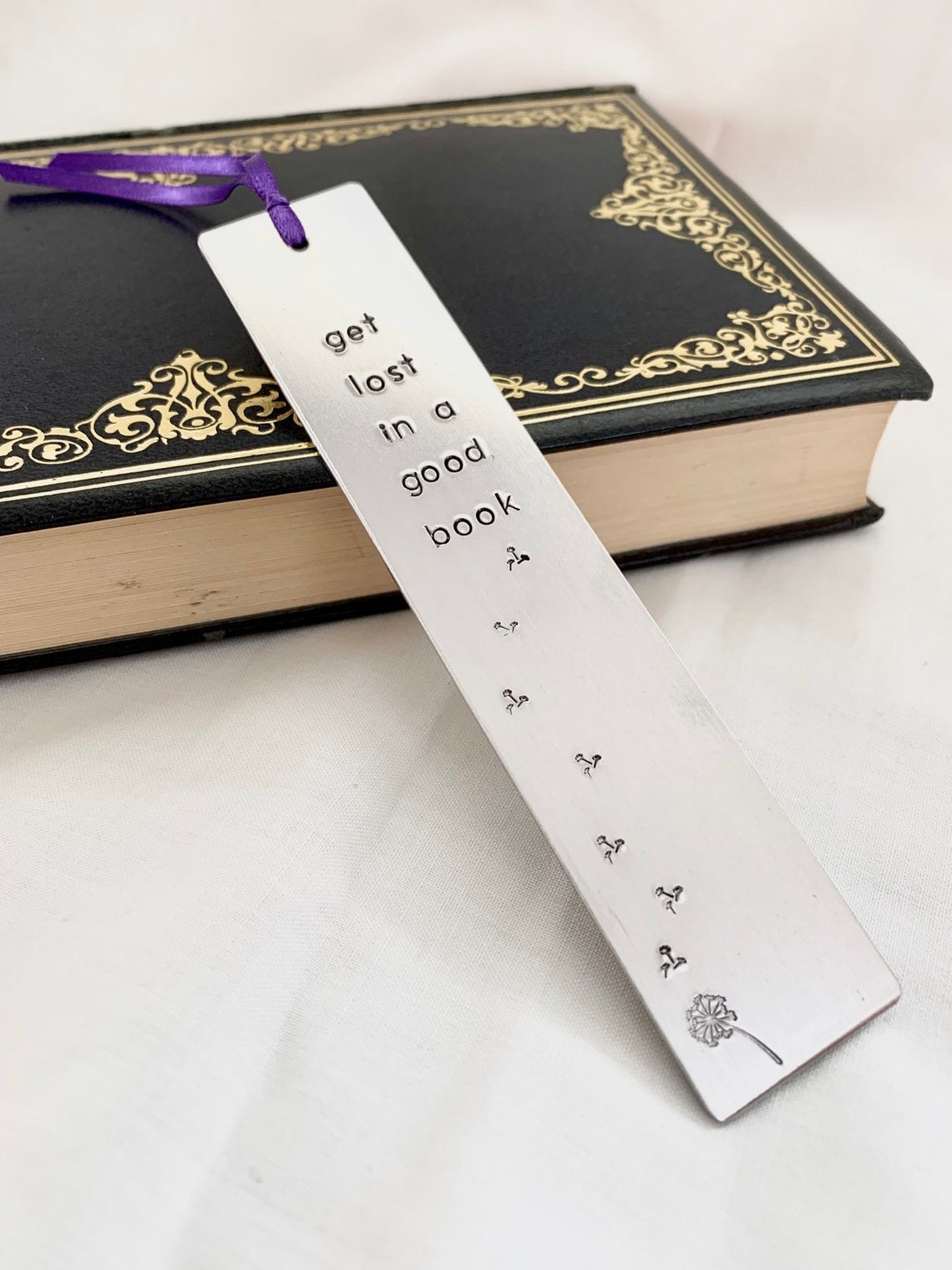 Hand Stamped Bookmark Get Lost in a Good Book Mother's Day | Etsy