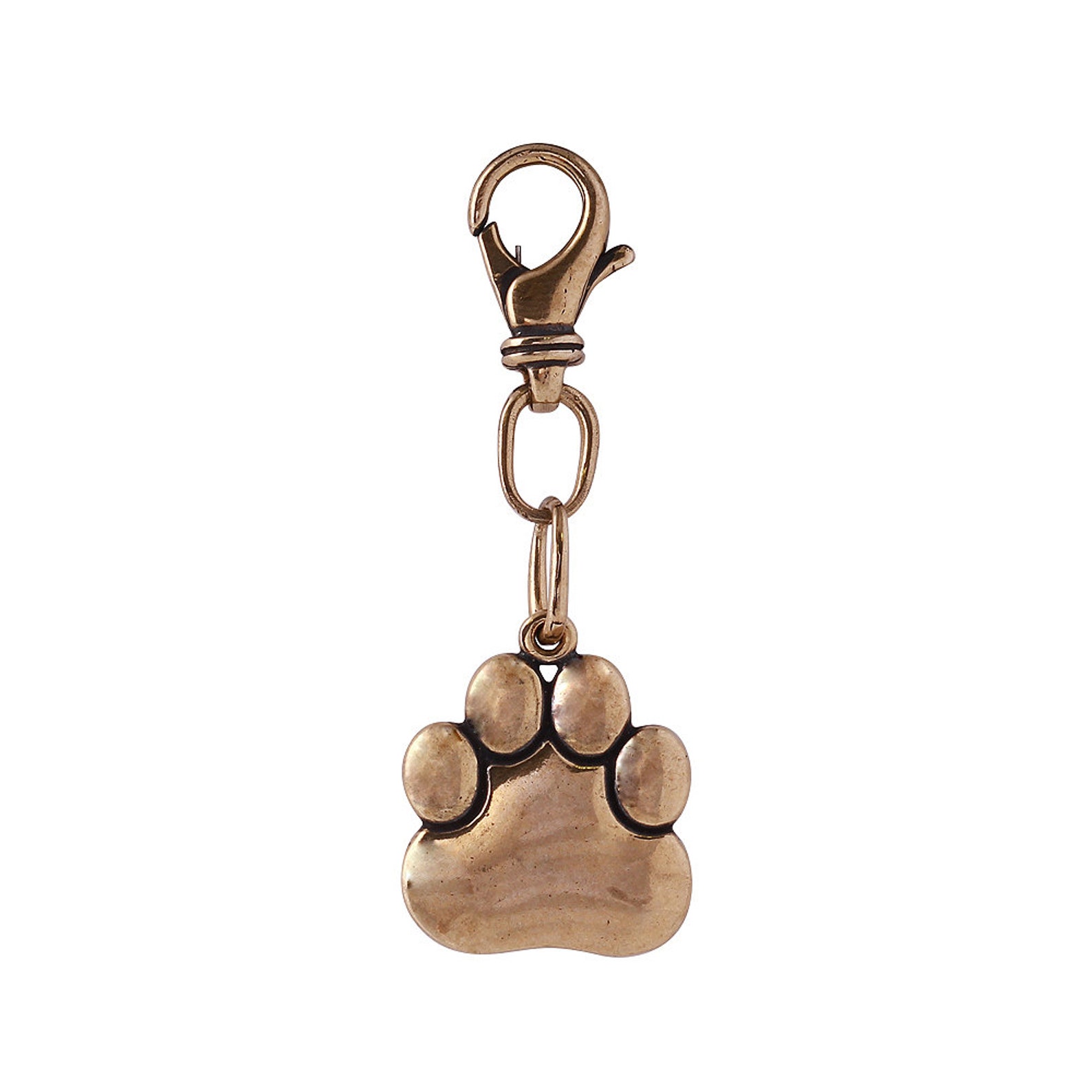 Dog Paw Key Chain in Sterling Silver Dog Jewelrydog Paw - Etsy
