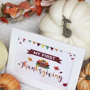 First Thanksgiving, My First Thanksgiving, Happy Thanksgiving Sign ...