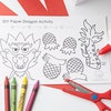 Dragon Paper Lantern Crafts | Chinese New Year PRINTABLE Year of the ...