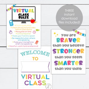 Virtual Class, Virtual Class Rules, Virtual Classroom, Distance ...