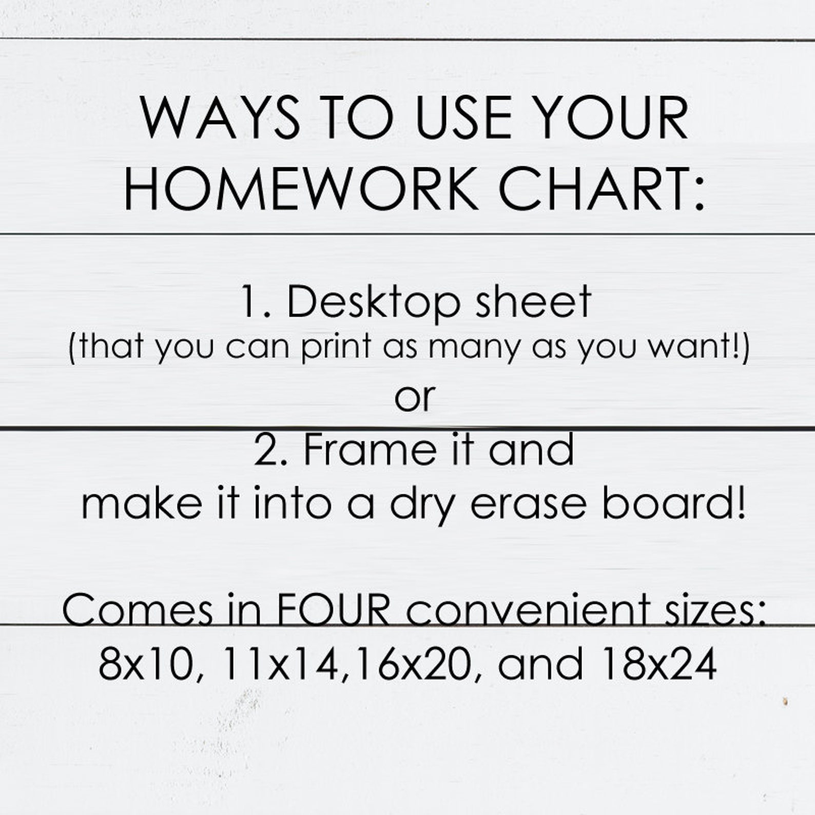 Homework Homework Chart Homework Planner Homework Sign | Etsy