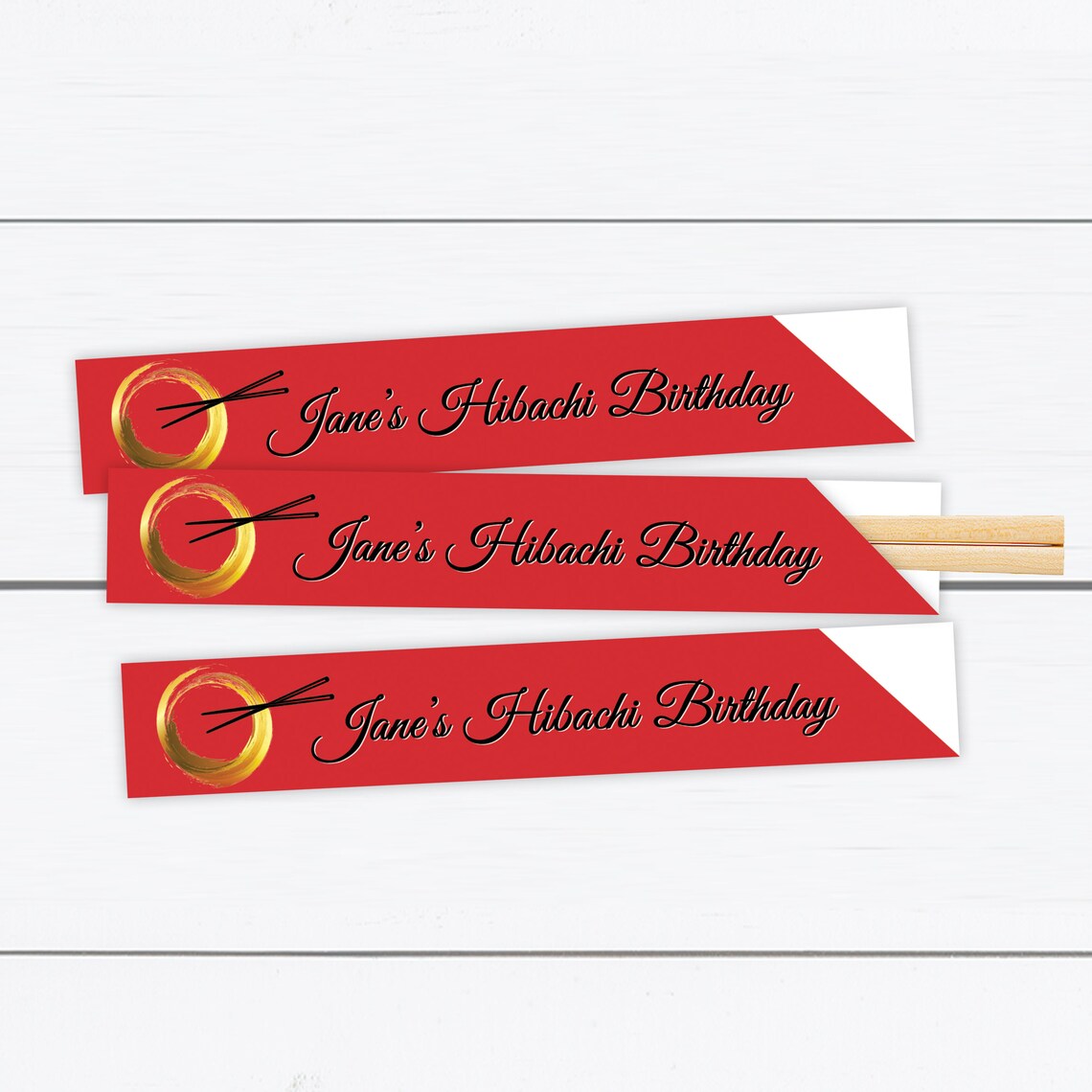 Hibachi Party Decor Hibachi Chopstick Sleeves Hibachi Decor - Etsy