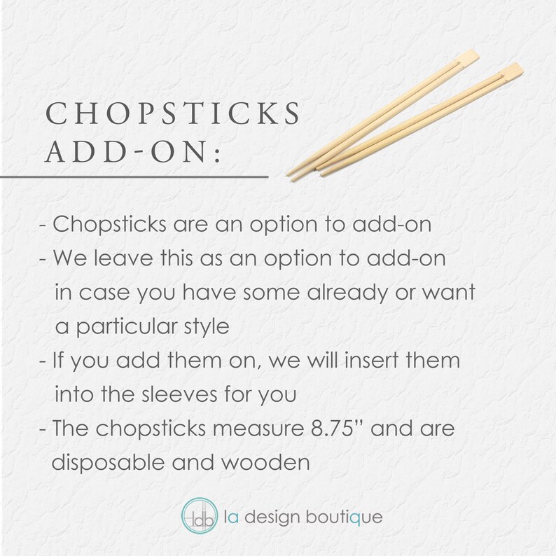 Hibachi Party Decor, Hibachi Chopstick Sleeves, Hibachi Decor ...