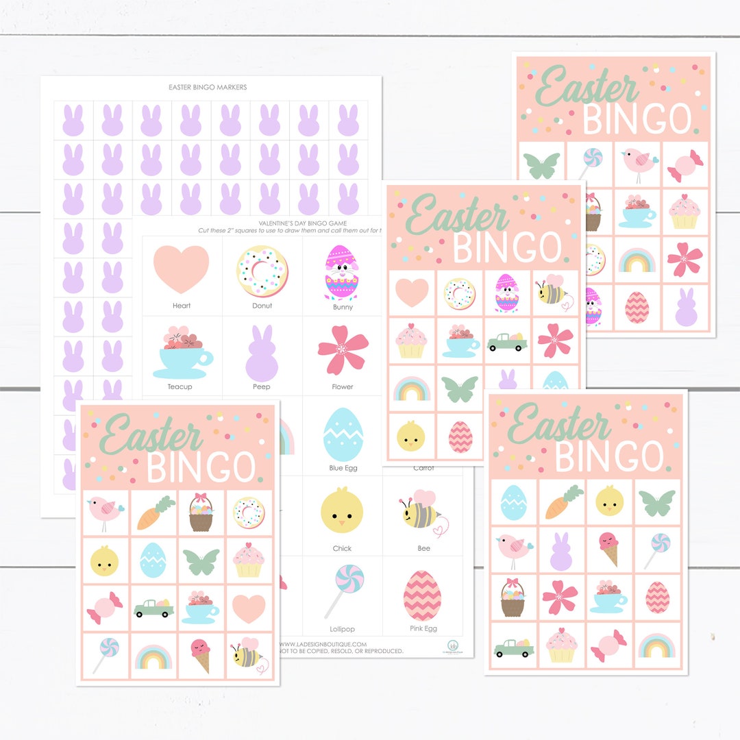 Easter Bingo, Easter Activities for Kids, Easter Printables, Spring ...