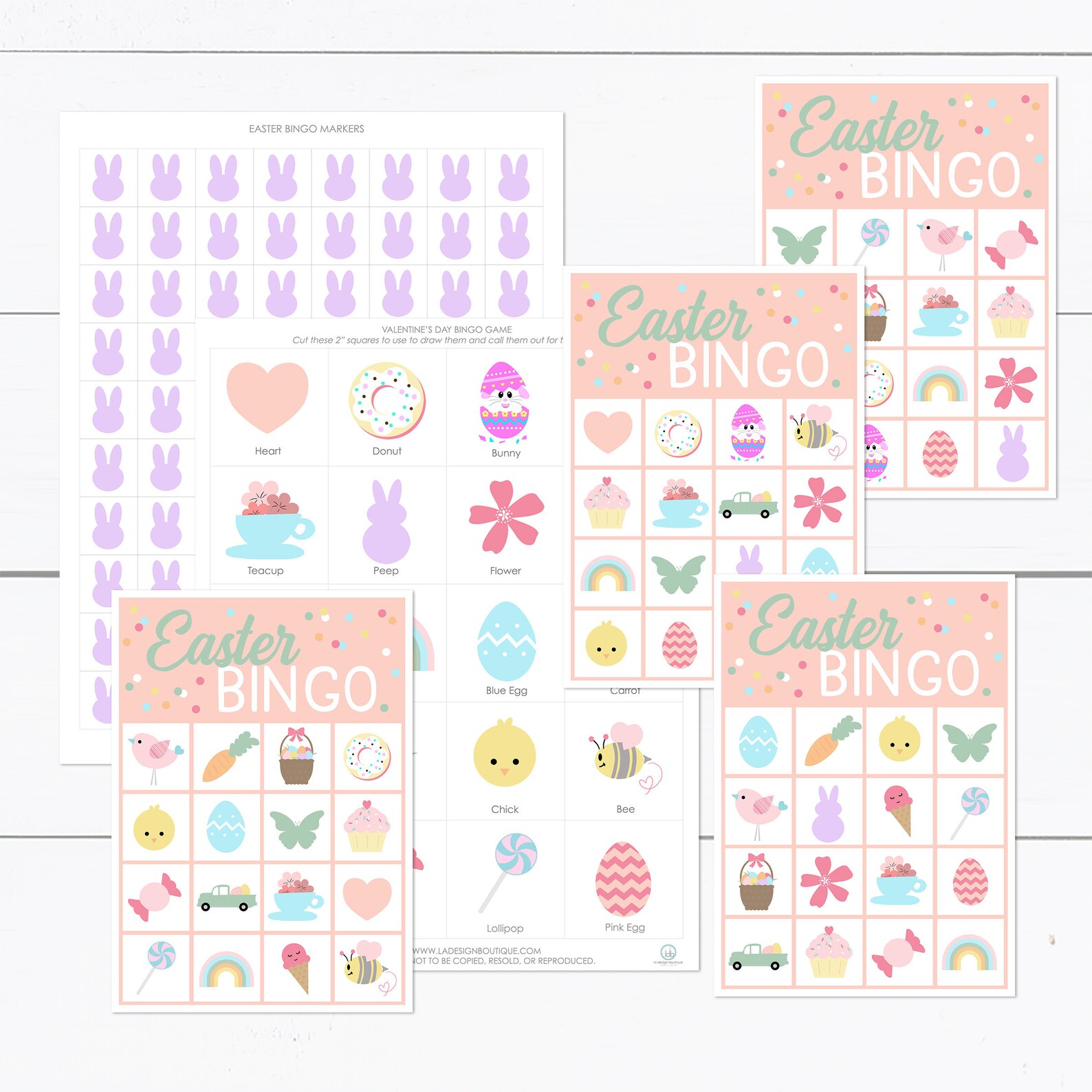 Easter Bingo Easter Activities for Kids Easter Printables | Etsy