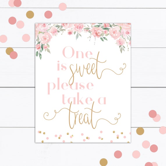 One is Sweet, Sweet One, Sweet One Birthday, Please Take a Treat ...