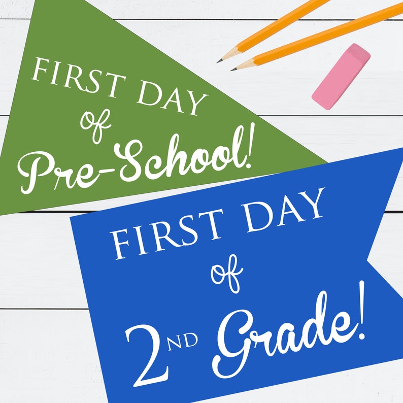 First Day of School Sign First Day of School First Day of | Etsy