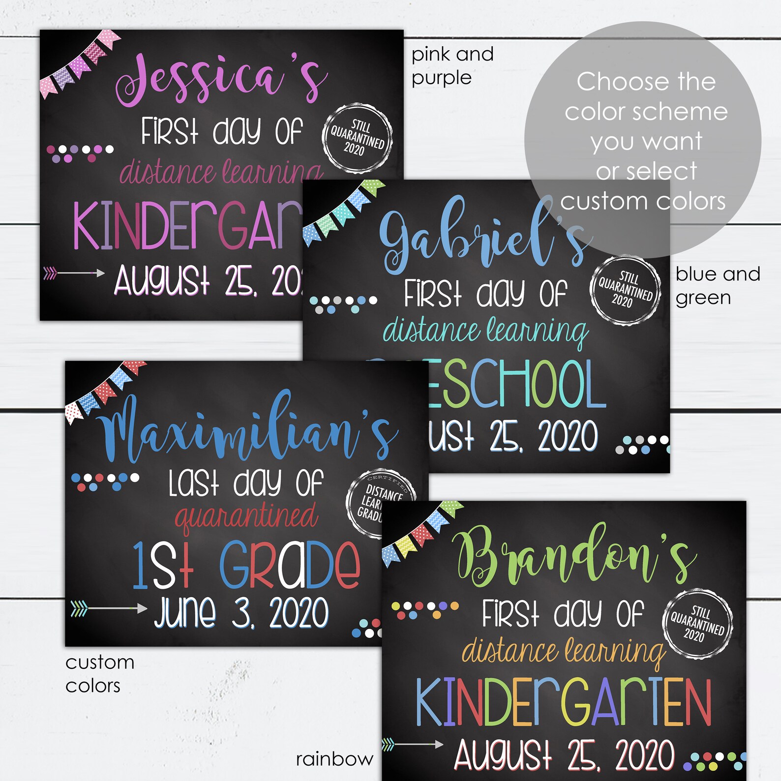 First Day of School Sign Quarantine First Day of School Sign - Etsy