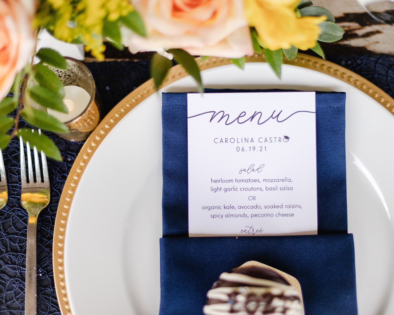 Graduation Menu, Graduation Menu Cards, Graduation Menu Template, Grad ...