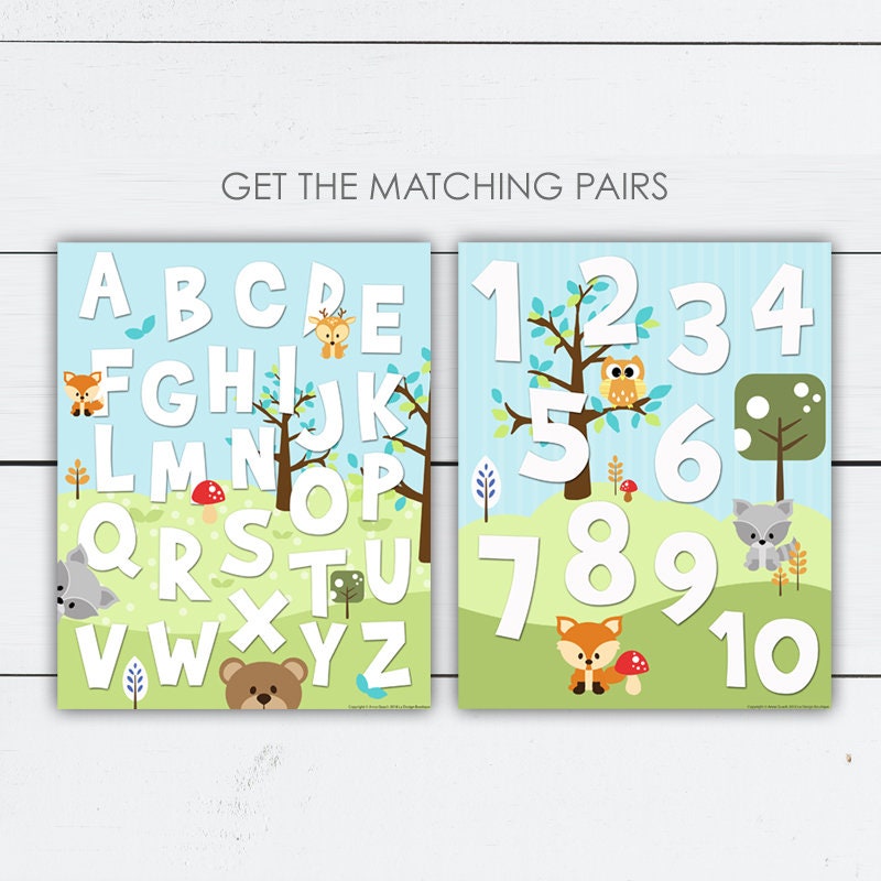 Numbers Print Numbers Printable Numbers Nursery Nursery | Etsy