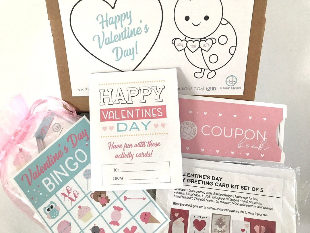 Valentines Day Kit, Valentines Day Kit for Kids, Valentines Day Kids ...