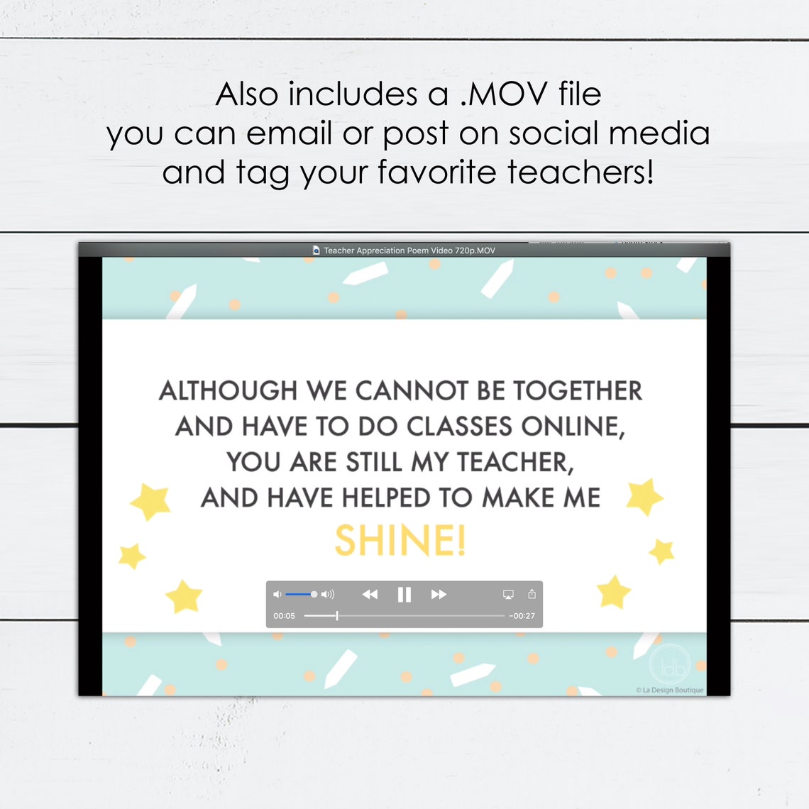 Virtual Teacher Appreciation, Virtual Teacher, Virtual Gift, Teacher ...