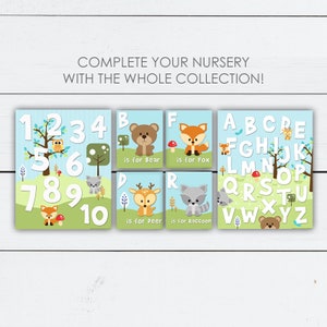 Alphabet Poster, Alphabet Poster Nursery, Animal Alphabet Poster ...