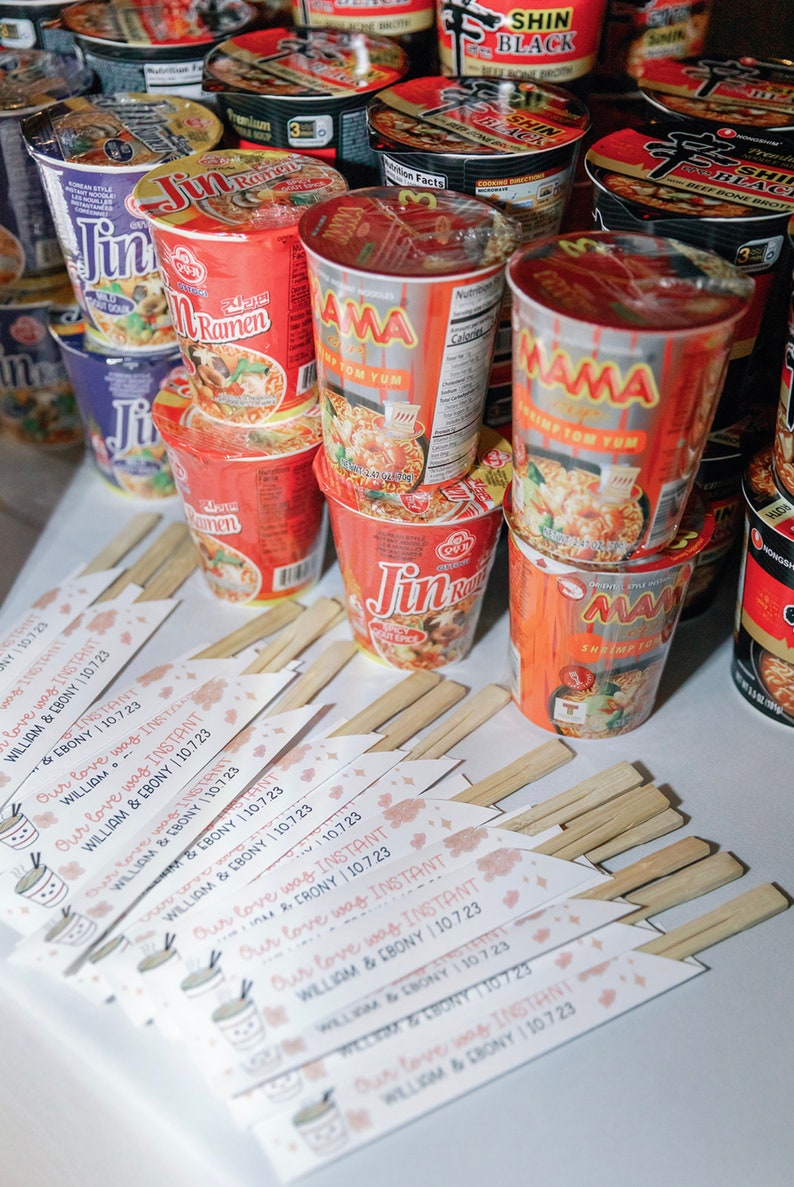 Instant Noodles, Instant Noodle Bowl, Instant Noodle Chopstick Sleeve ...