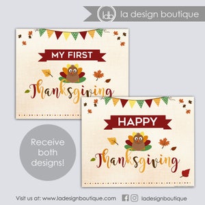 First Thanksgiving, My First Thanksgiving, Happy Thanksgiving Sign ...