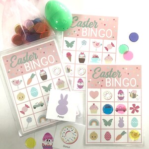 Easter Bingo Cards, Easter Activities for Kids, Easter Printables ...