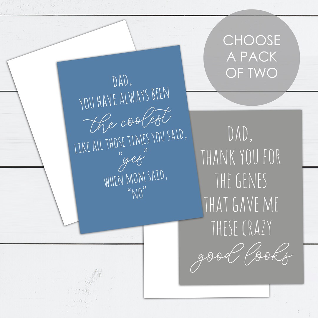 Funny Dad Card, Fathers Day Card, Dad Birthday Card, Funny Card for Dad ...