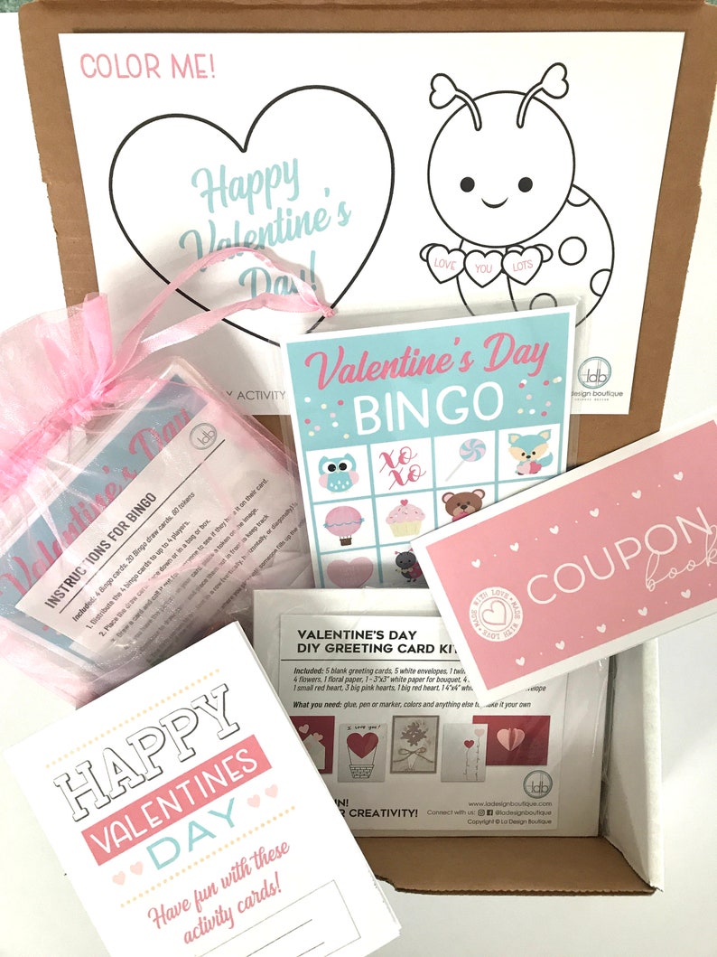 Valentines Day Kit Valentines Day Kit for Kids Valentines - Etsy