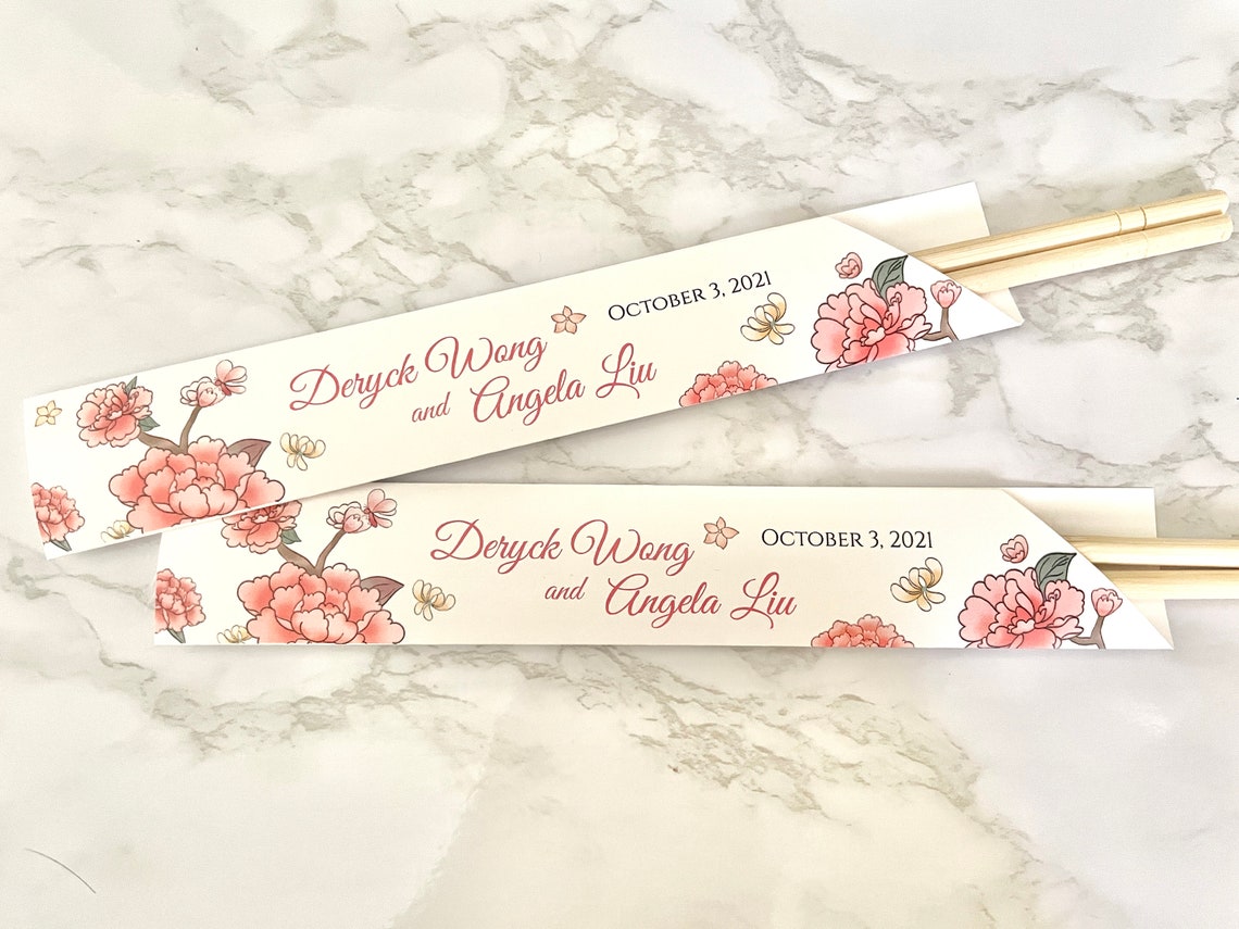 Chopstick Personalized Personalized Chopstick Sleeves - Etsy